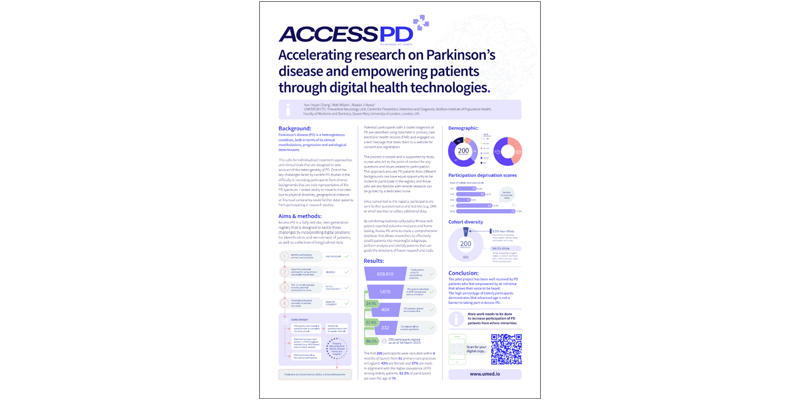 Poster: Accelerating research on Parkinson’s disease and empowering ...